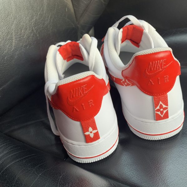 CUSTOM RED LV X AIR FORCE 19 – Derivation Customs – Custom sneakers ...