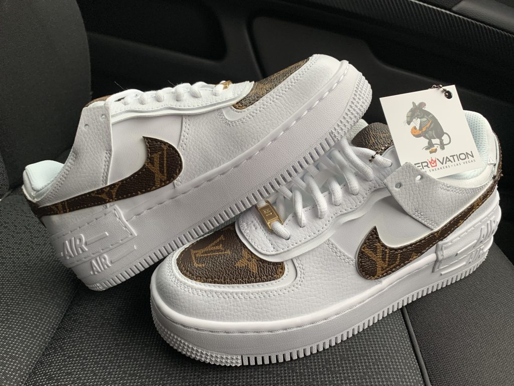 CUSTOM LV AIR FORCE 1 SHADOW - Derivation Customs - Custom sneakers ...
